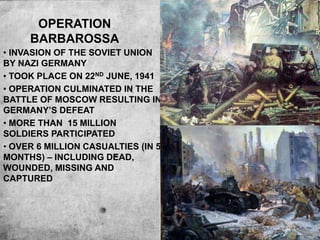 Operation Barbarossa Overview (PPT) | PPT