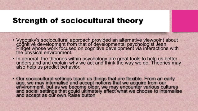 socio cultural perspective in psychology | PPTX | Science