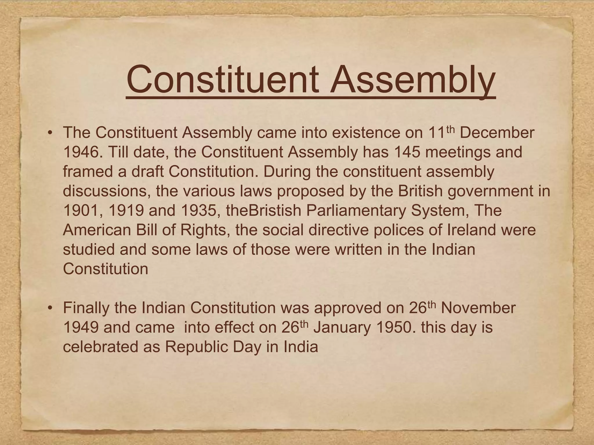 Framing The ConstitutIon PPT CLASS 12 | PPT