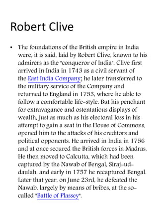 The East India Company | PPTX