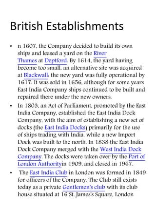 The East India Company | PPTX