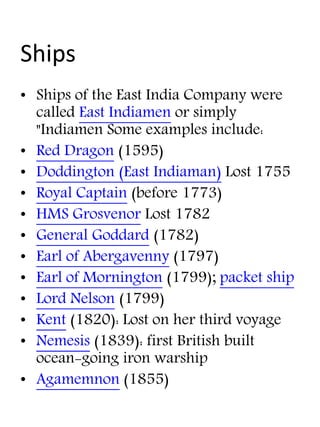The East India Company | PPTX