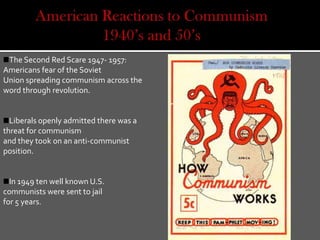 Communism, Fear, and McCarthyism | PPTX | Politics