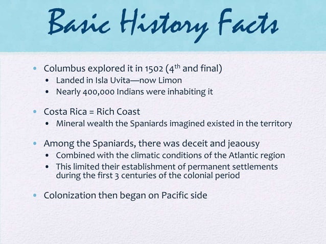 Costa Rican History | PPTX