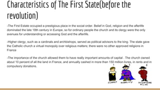 History presentation the first estate by bravo stordeur giambruni posse ...