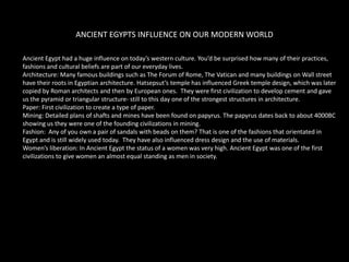 Art History: Ancient Egypt | PPTX