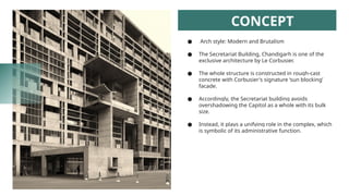 SECRETARIAT BUILDING, CHANDIGARH presentation | PPTX