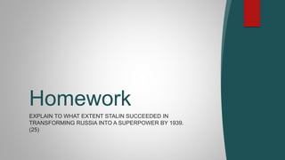 History : Communism in Russia | PPTX