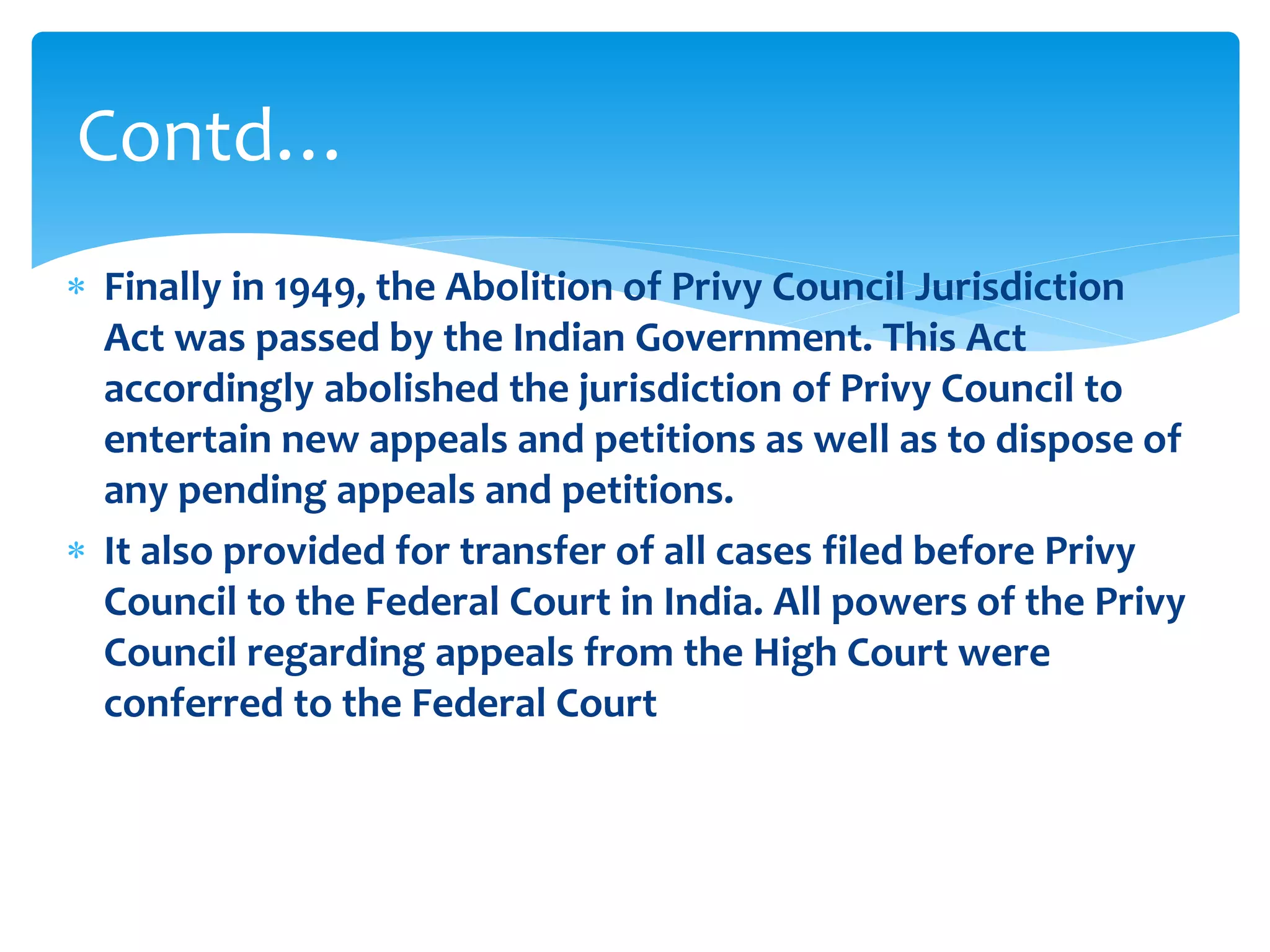 privy council: brief study | PPTX