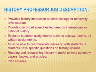 History professor | PPTX