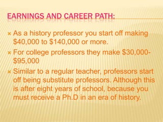 History professor | PPTX