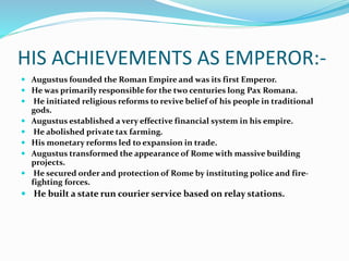 ROMULOUS AUGUSTUS- THE FIRST ROMAN EMPEROR | PPTX | Television ...