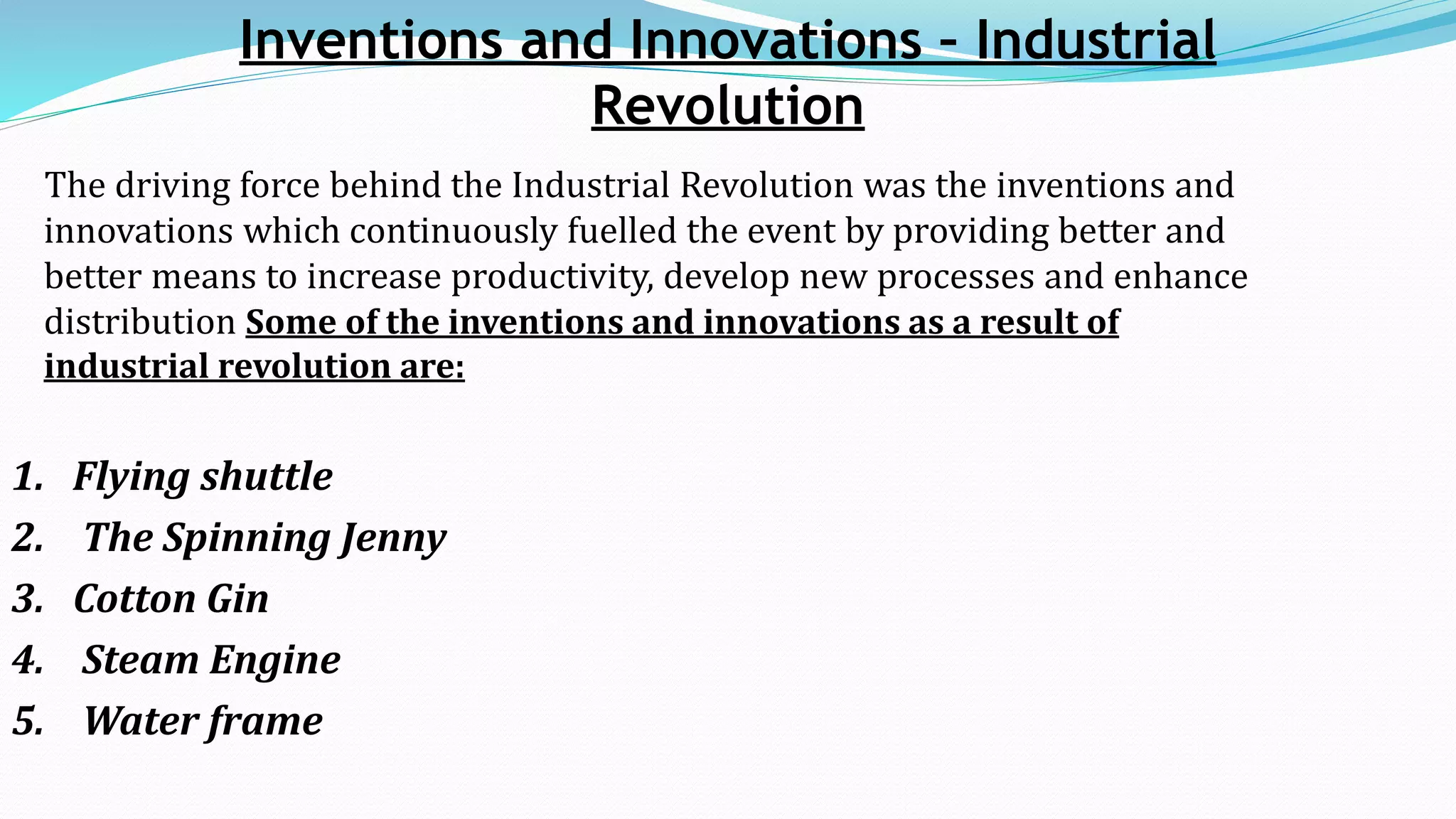 History - Innovations and Inventions | PPTX