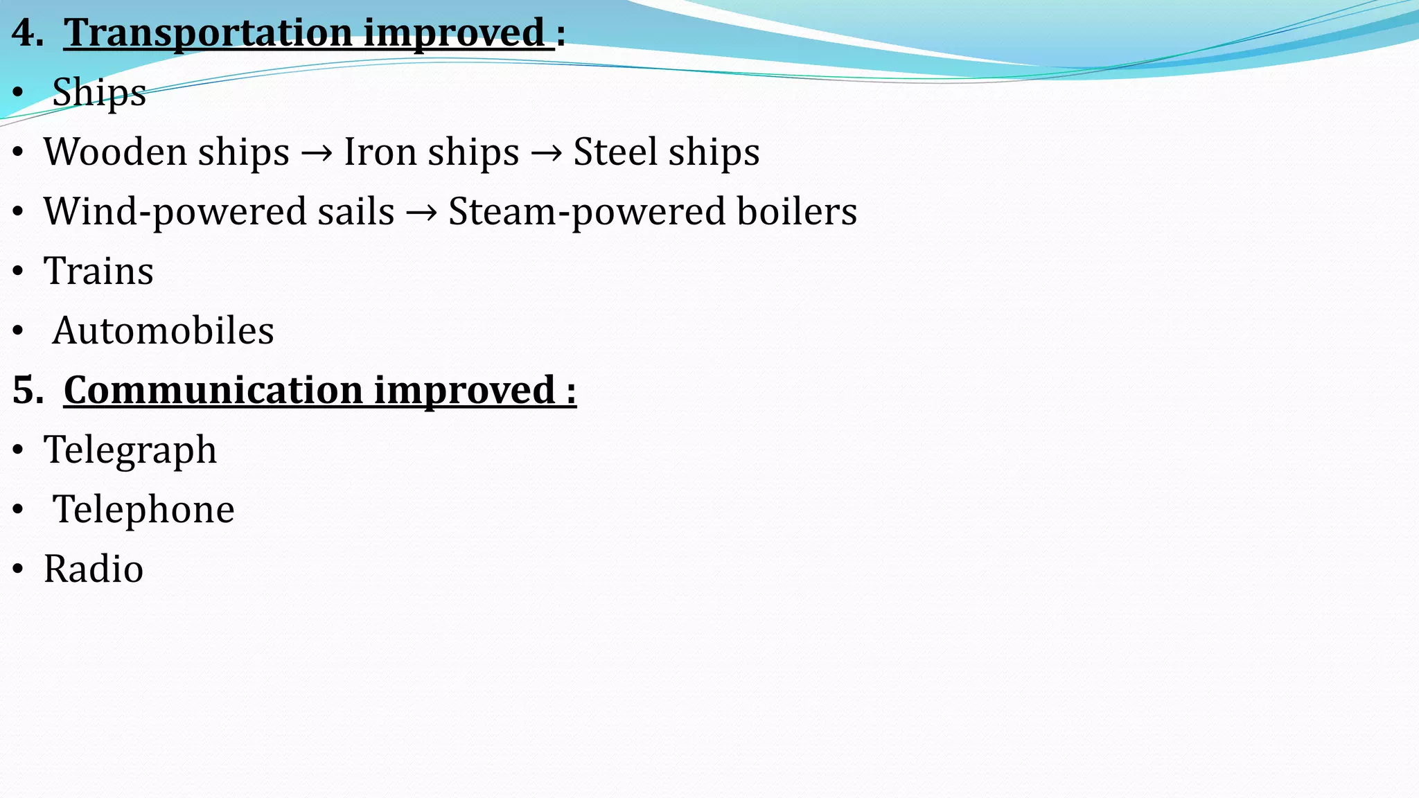 History - Innovations and Inventions | PPTX