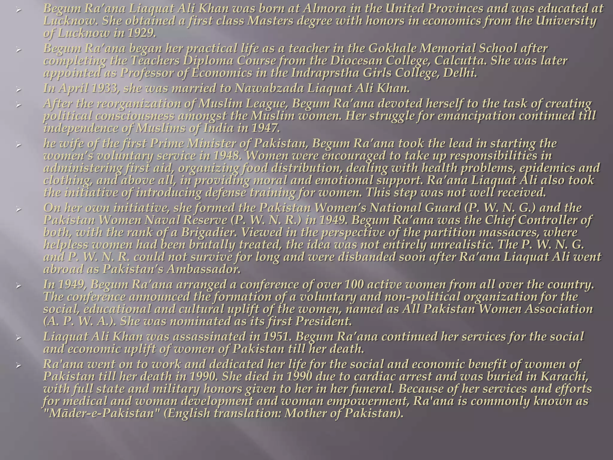 History of Rana Liaquat Ali Khan ppt | PPTX | Islam | Religion ...