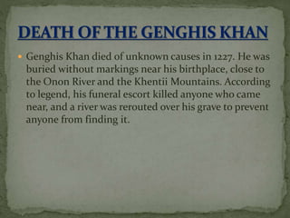 Genghis khan | PPTX