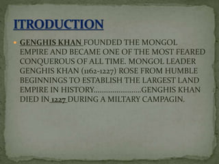 Genghis khan | PPTX