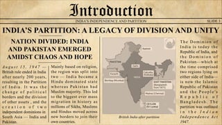 History Project Indian Partition and Independence - Divya Grade 10 | PDF