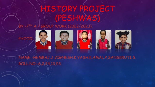 Peshwas Project pptx | PPTX | Hinduism | Religion & Spirituality
