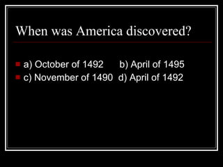 History Quiz (so easy) | PPT