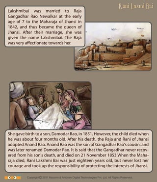 Rani Laxmi Bai - History – Mocomi.com