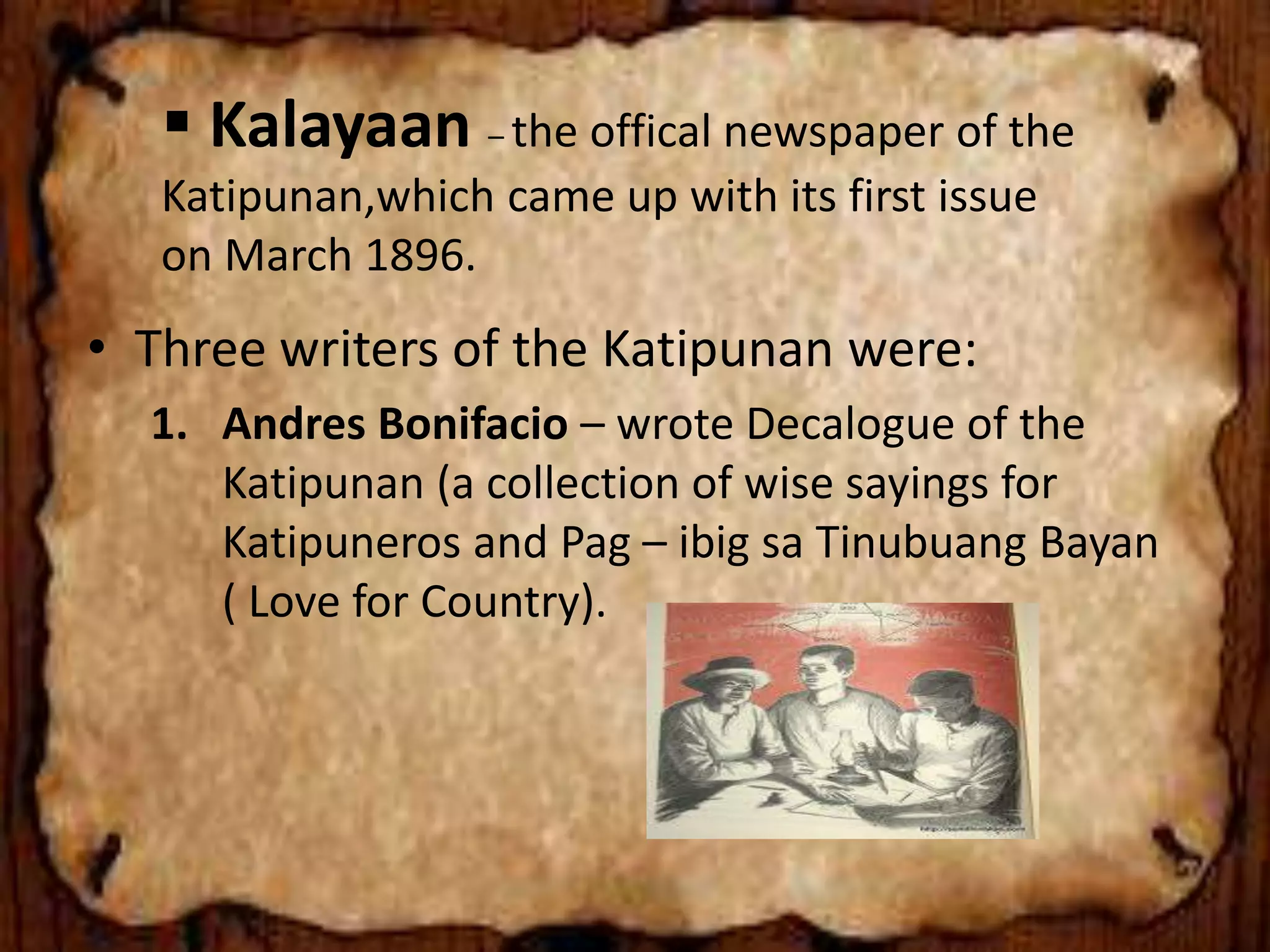 THE REVOLUTIONARY MOVEMENT (PROPAGANDA AND KATIPUNAN) | PPTX