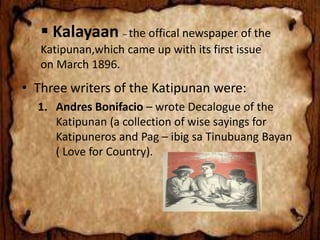 THE REVOLUTIONARY MOVEMENT (PROPAGANDA AND KATIPUNAN) | PPTX