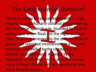 The katipunan (THe phil. rev.) | PPTX