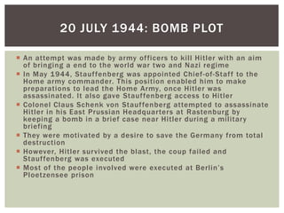 Resistance against Nazi Germany | PPTX