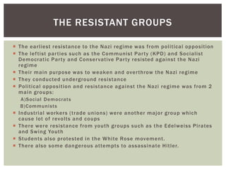 Resistance against Nazi Germany | PPT