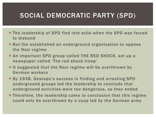 Resistance against Nazi Germany | PPTX