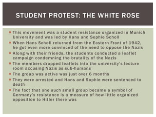 Resistance against Nazi Germany | PPTX