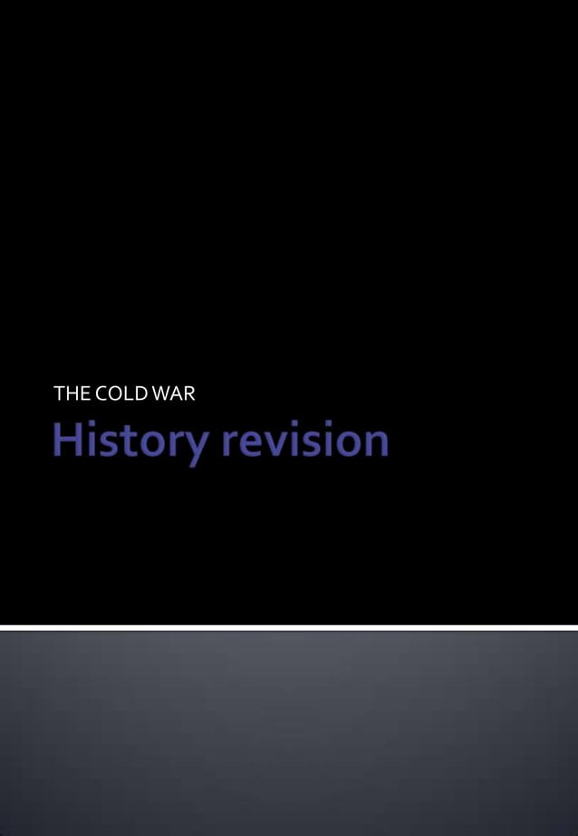 Cold War - Superpowers | PPTX