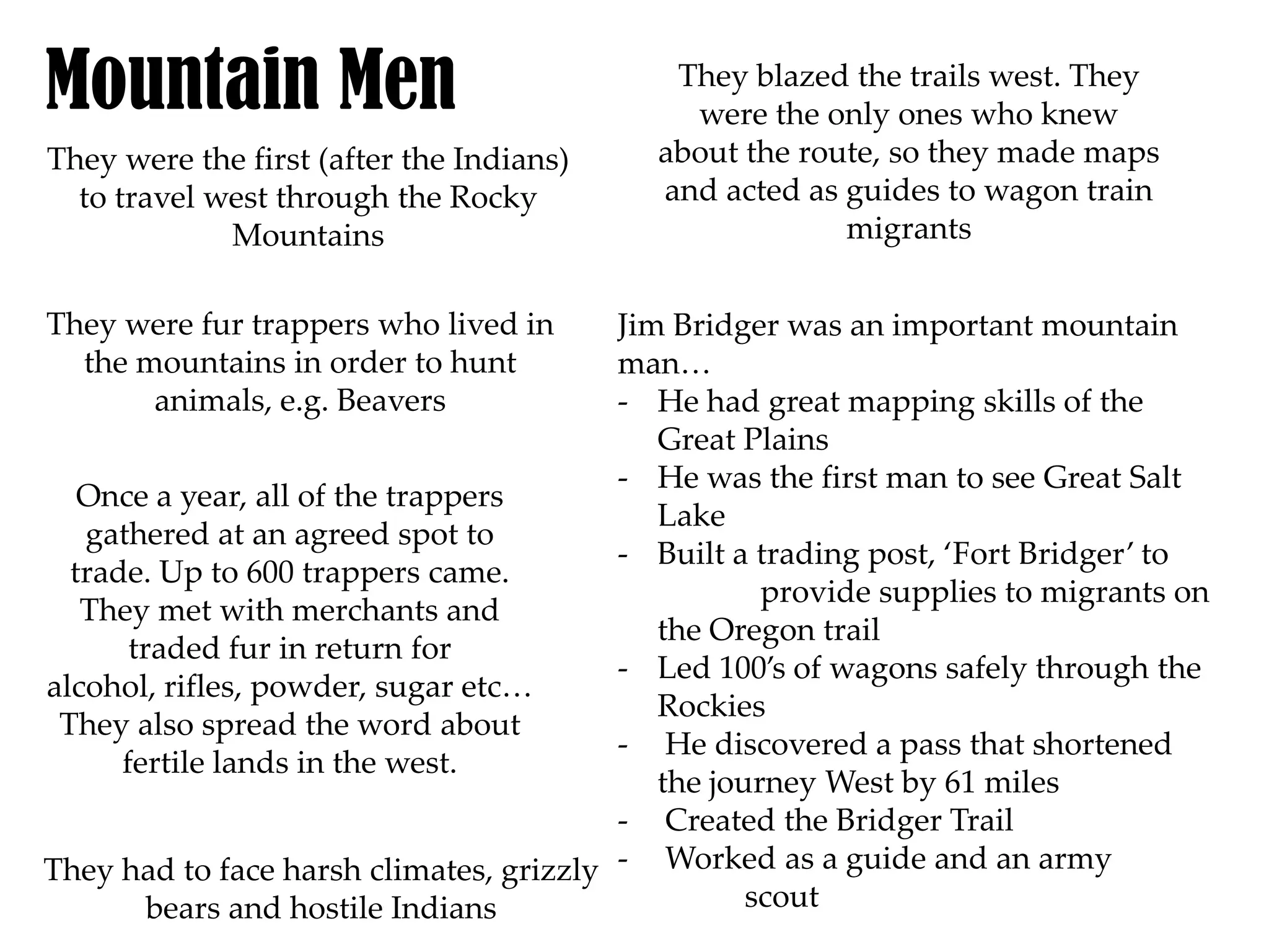History Revision - American West | PPTX