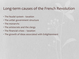 The French Revolution - AS Level History | PPTX
