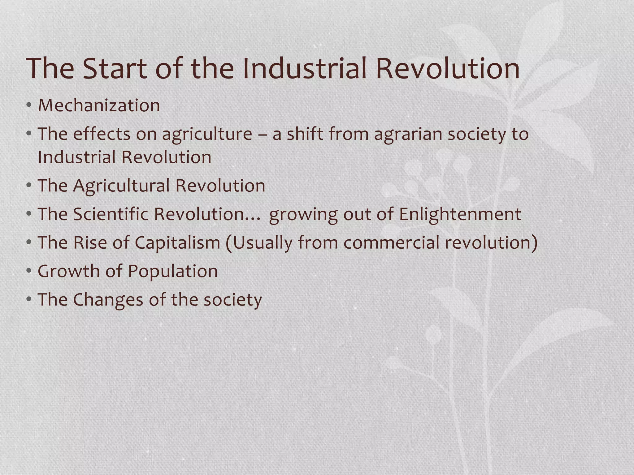 The Industrial Revolution - AS Level History | PPTX