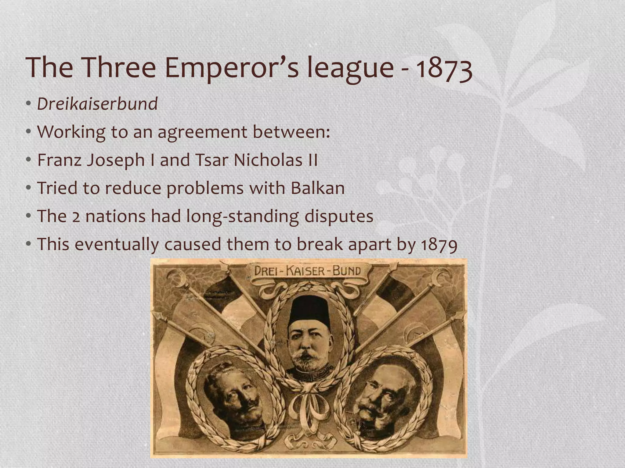AS Level History - Causes of the First World War | PPTX