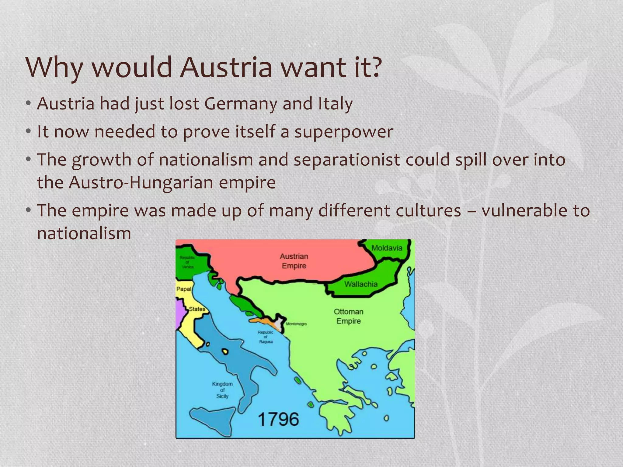 AS Level History - Causes of the First World War | PPTX | Europe Travel ...