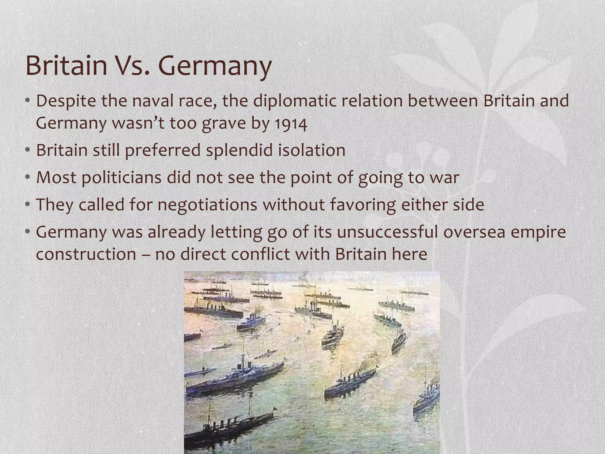 AS Level History - Causes of the First World War | PPTX | Europe Travel ...