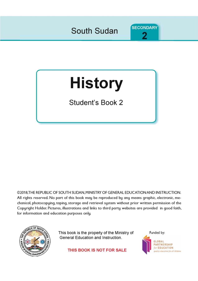 South Sudan Senior 2 History student book | PDF