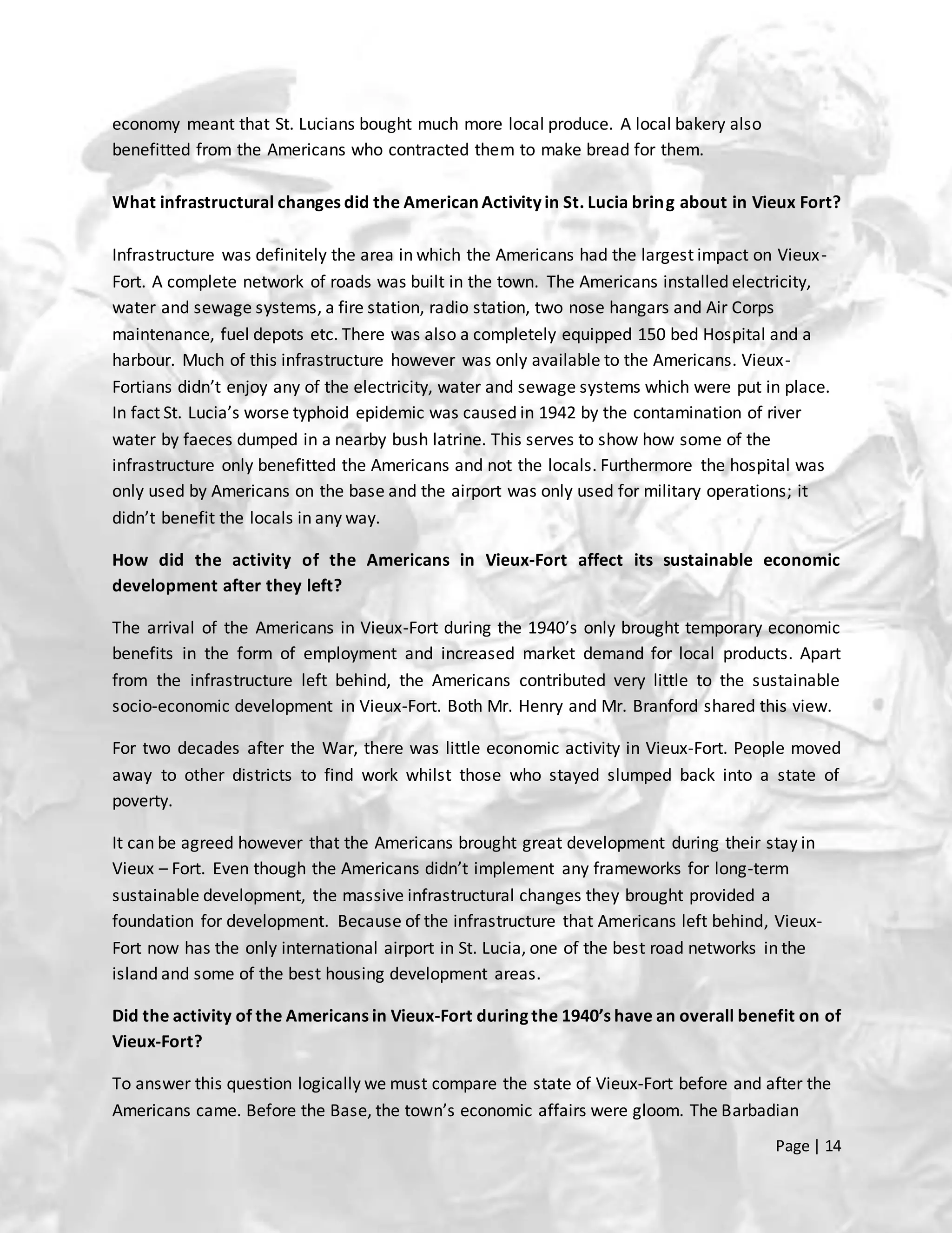 CSEC History SBA | PDF