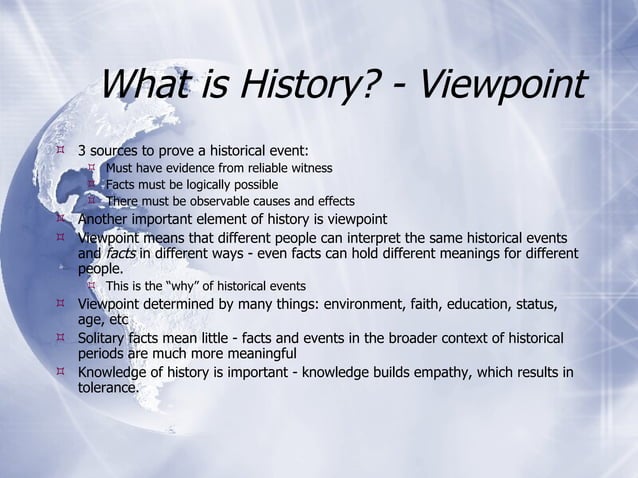 History, Science, and Trade | PPT | Geography | Science