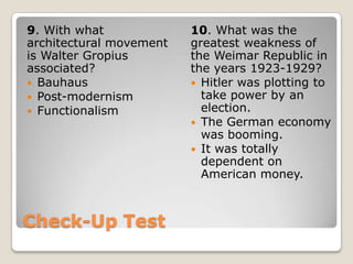 History - how did the weimar republic survive (from bbc history) | PPT