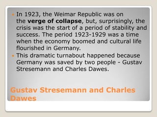 History - how did the weimar republic survive (from bbc history) | PPT