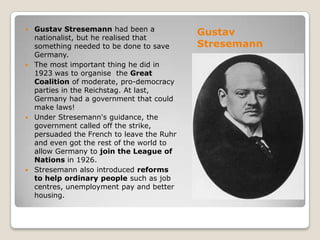 History - how did the weimar republic survive (from bbc history) | PPT