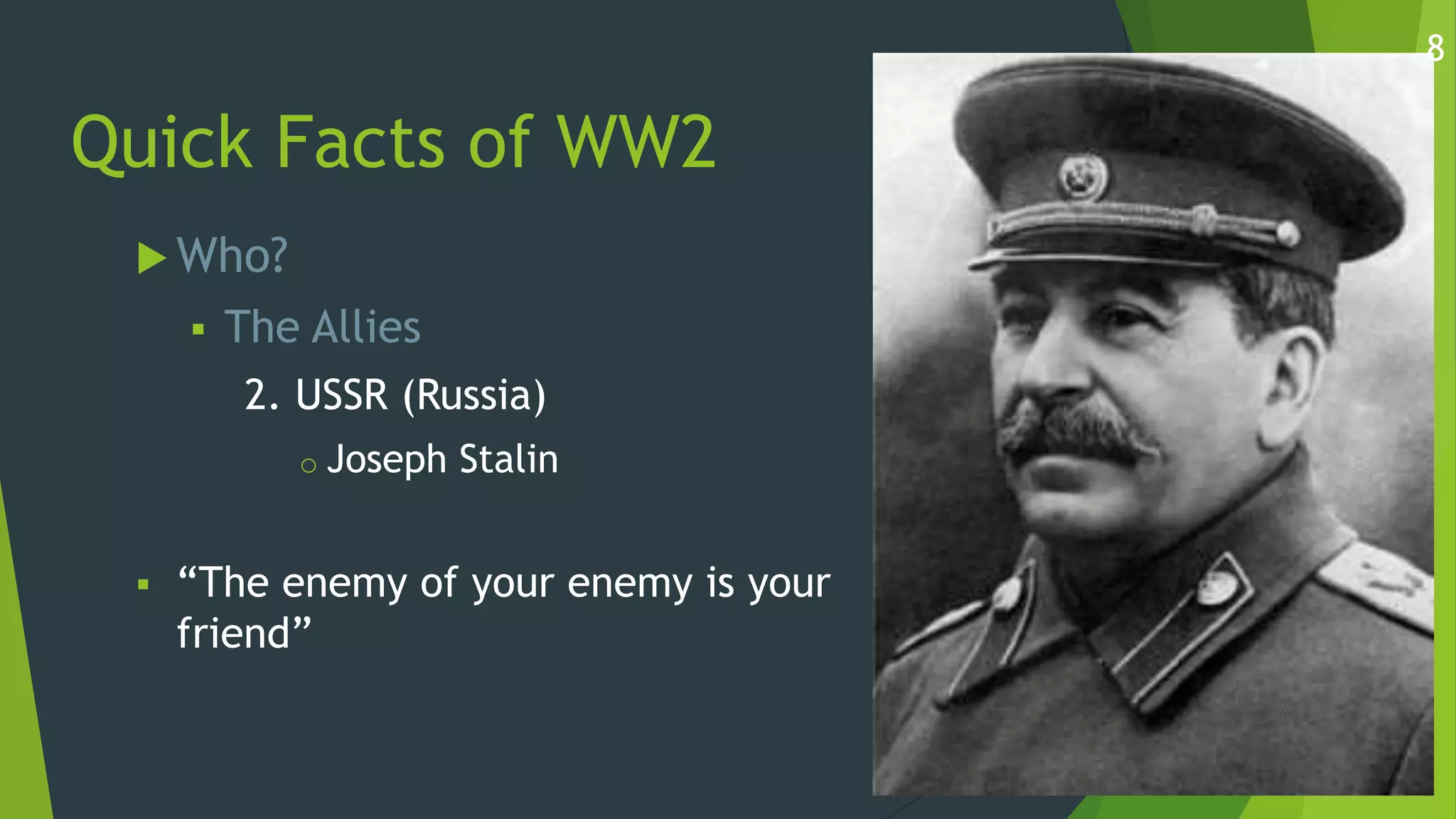 WWII Quick Facts and Causes of War | PPTX