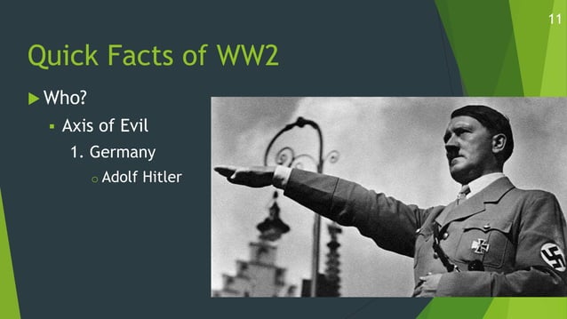 WWII Quick Facts and Causes of War | PPTX