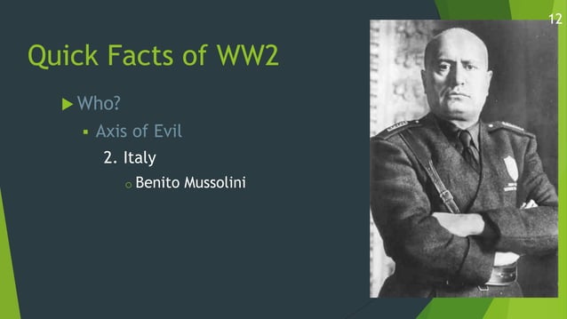 WWII Quick Facts and Causes of War | PPTX
