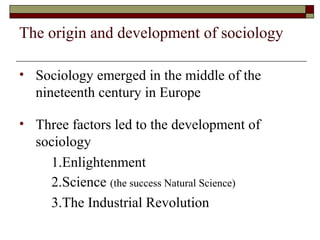 HE Access Week 1: History of Sociology | PPT