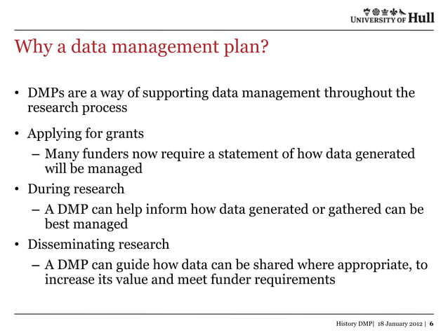 History data management staff development